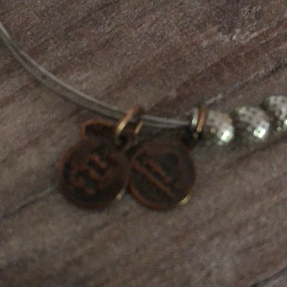 Alex and Ani | Jewelry | Alex And Ani Gold Beaded Bangle | Poshmark